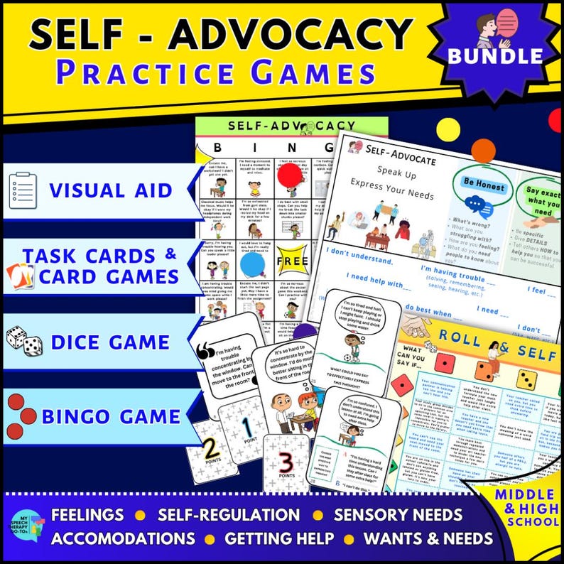 Self-advocacy Activities & Games: Social Problem Solving Scenarios and ...