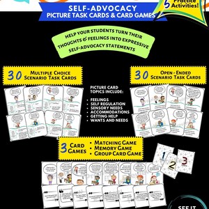 Self-advocacy Activities & Games: Social Problem Solving Scenarios and ...