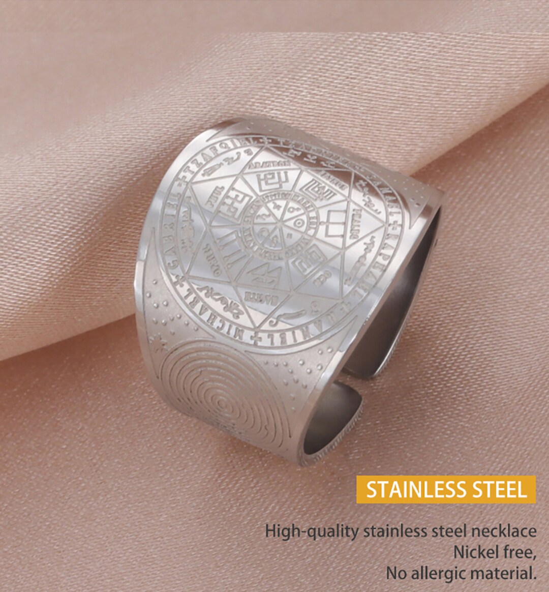 Seal of the Seven Ring Archangels Ring Secret of Universe Ring - Etsy ...