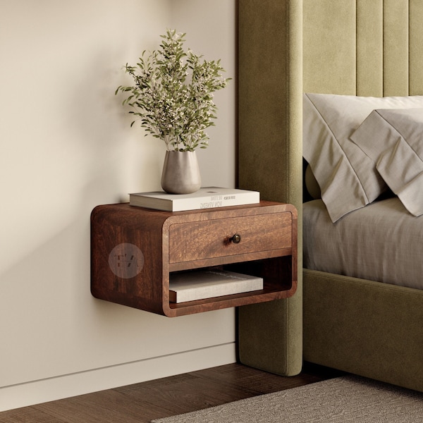 Floating Bedside Shelf - Etsy