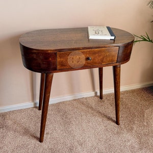 Oval Dressing Table • Makeup Dresser Table • Modern Console Table ...