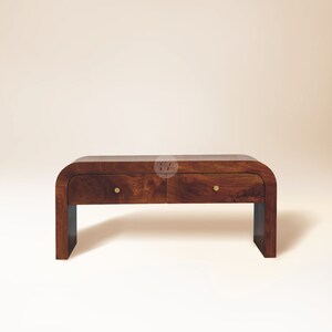 Curved Edge Tv Unit Design Arched Tv Stand Rounded Edges Solid Wood ...