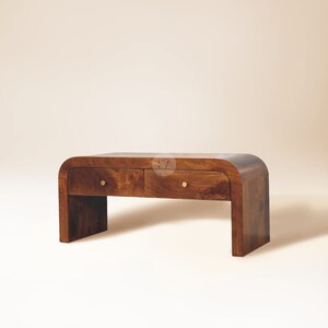 Curved Edge Tv Unit Design Arched Tv Stand Rounded Edges Solid Wood ...