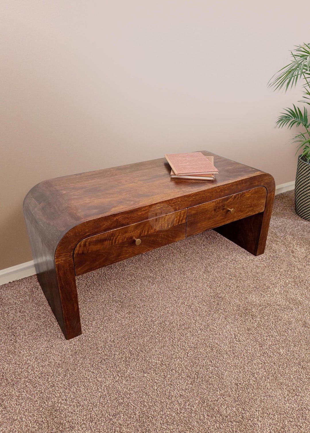 Curved Edge Tv Unit Design • Arched Tv Stand Rounded Edges • Solid Wood ...