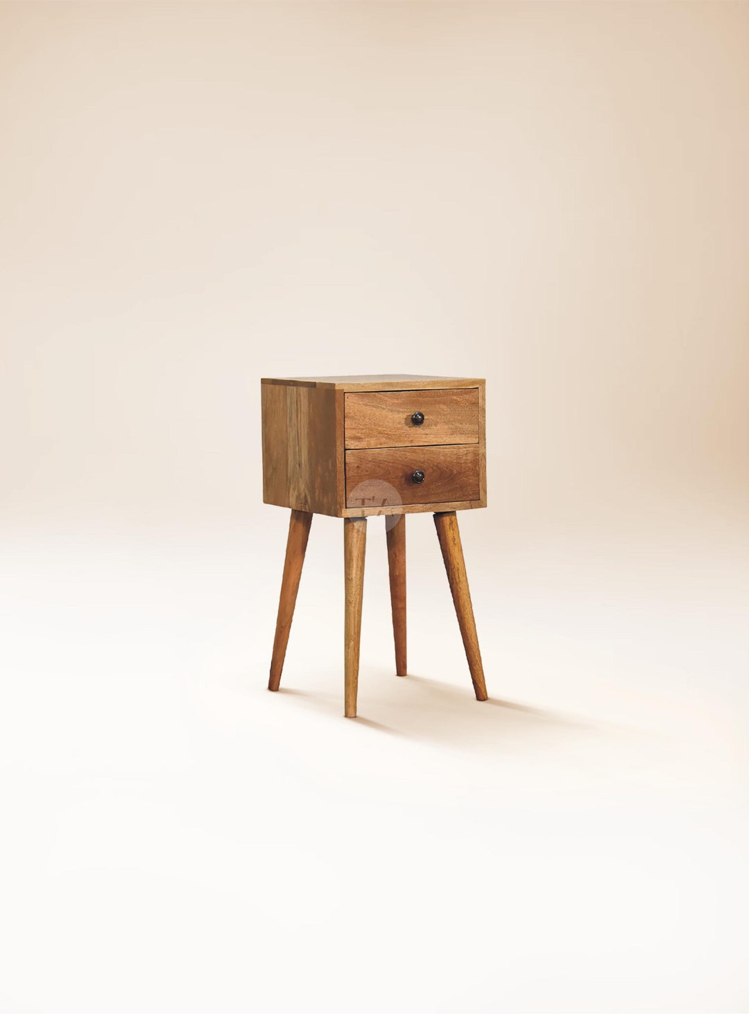 Bedside Table Wood Bedside Table Square Bedside Table Cube - Etsy