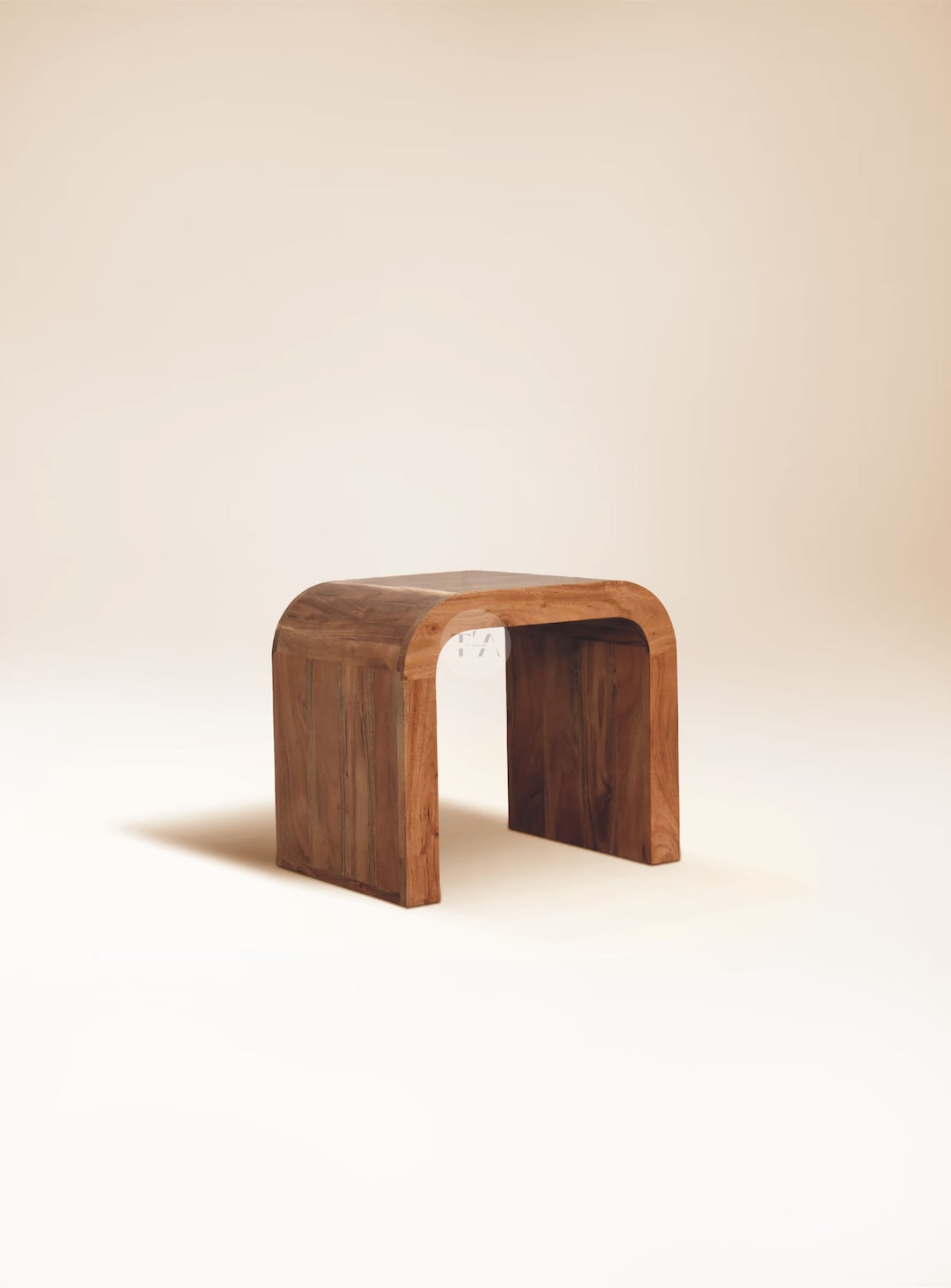 Modern Minimalist Side Table Bedroom Sofa Side Table Shelf Acacia ...