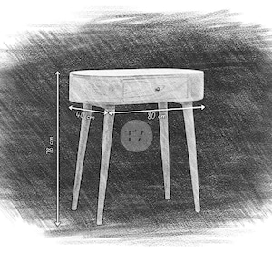 Oval Dressing Table • Makeup Dresser Table • Modern Console Table ...