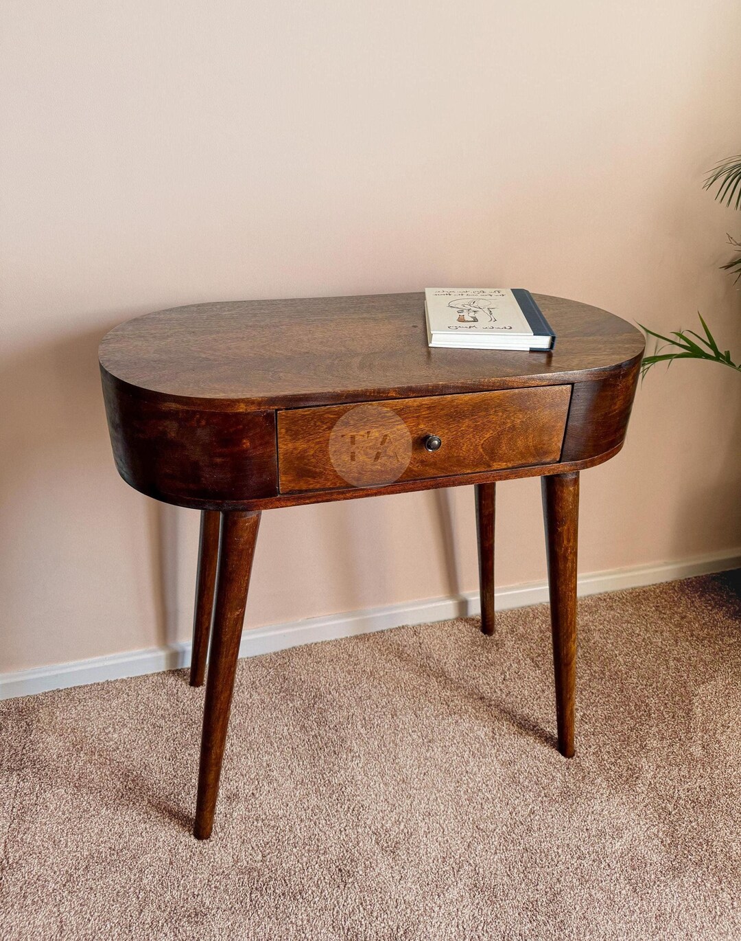 Oval Dressing Table • Makeup Dresser Table • Modern Console Table ...