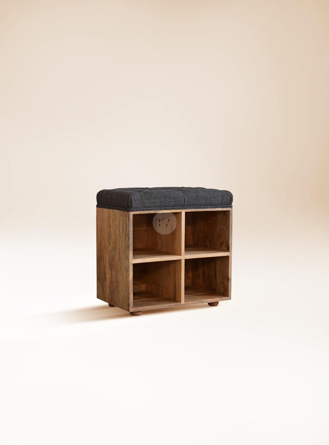 Small Shoe Bench With Cushion Wooden Bench With Shoe Storage Narrow ...