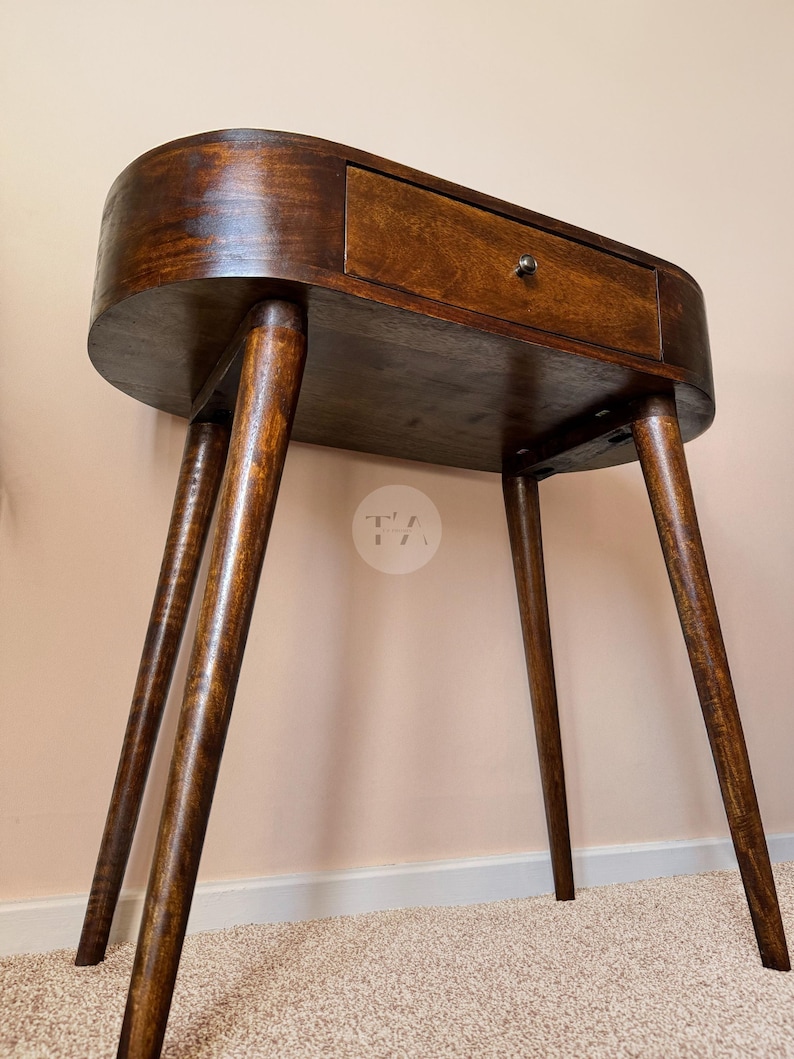 Oval Dressing Table • Makeup Dresser Table • Modern Console Table ...