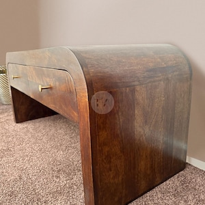 Curved Edge Tv Unit Design • Arched Tv Stand Rounded Edges • Solid Wood ...