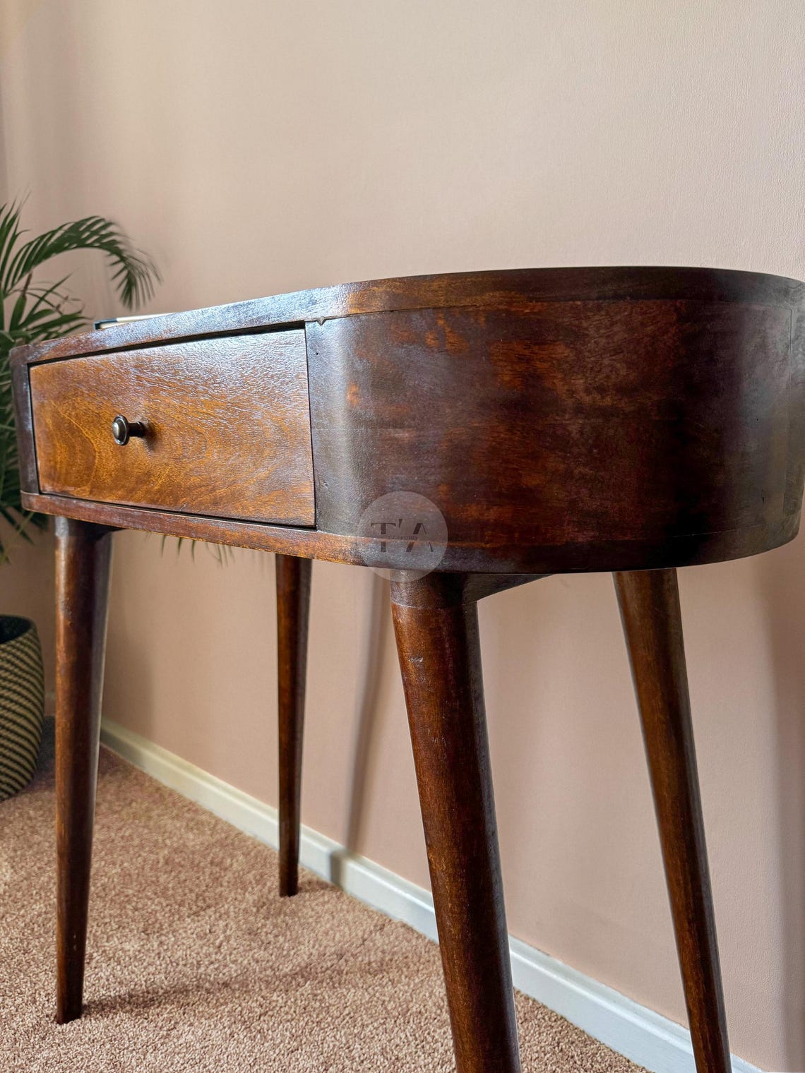 Oval Dressing Table • Makeup Dresser Table • Modern Console Table ...