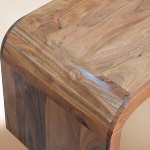 Acacia Coffee Table Rounded Edges Wooden Handmade Coffee Table Coastal ...
