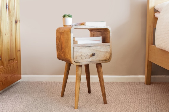 Small wood table with drawer store