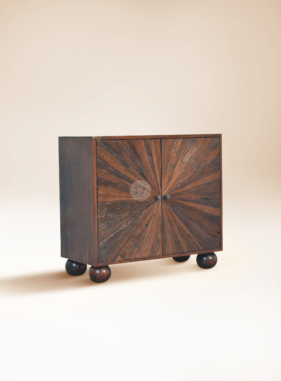 Rustic Accent Cabinet Reclaimed Wood Cabinet for Kitchen Mango Wood ...