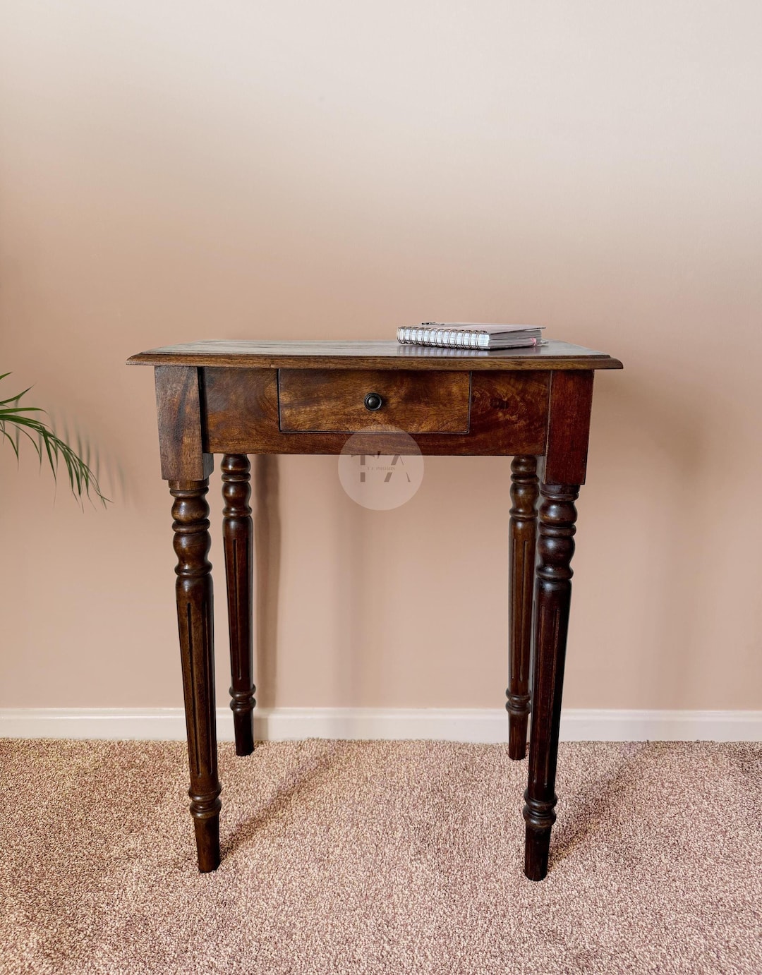 Minimalist Writing Desk in Bedroom • French Desk Rustic • Narrow Desk ...