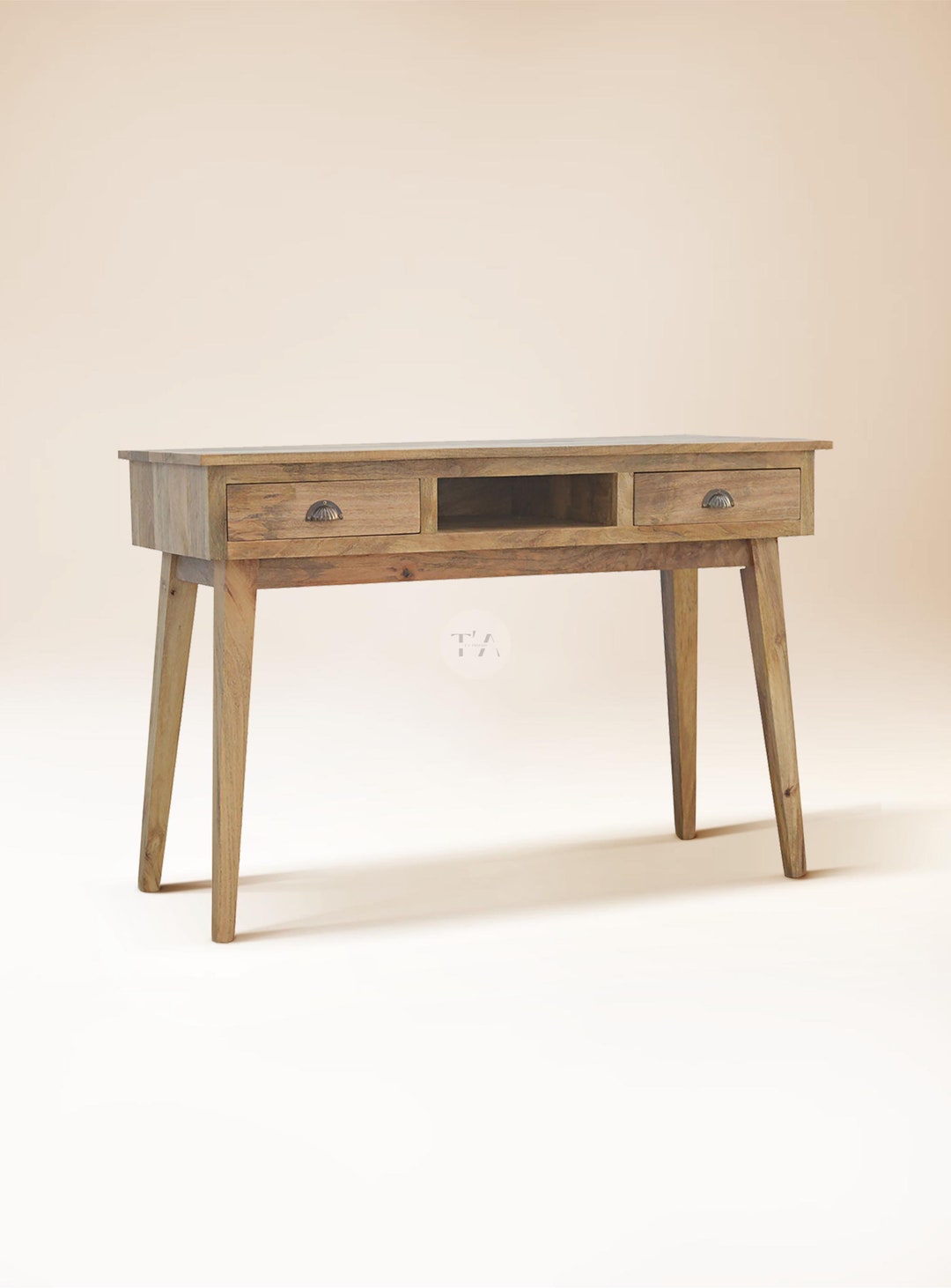 Farmhouse Desk With Drawers for Home Office Solid Wood Writing Desk ...