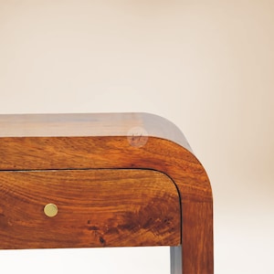 Curved Edge Tv Unit Design Arched Tv Stand Rounded Edges Solid Wood ...