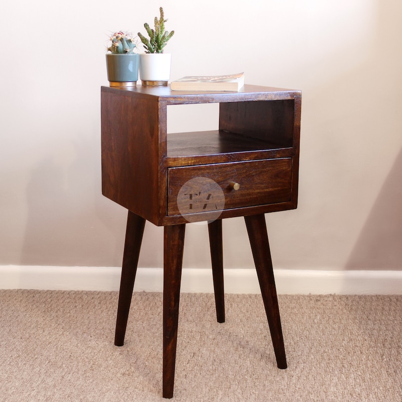 Rustic Bedside Table - Etsy UK