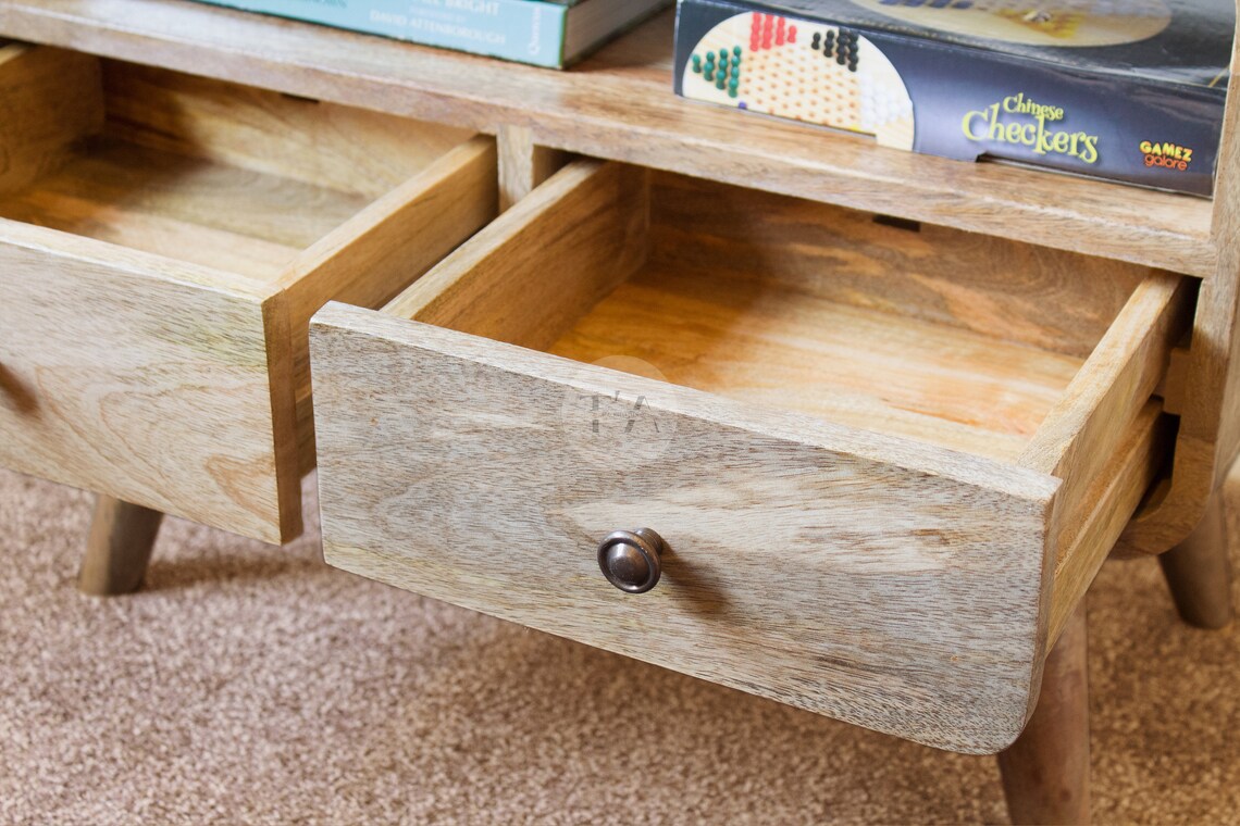 Small Tv Stand for Bedroom Narrow TV Stand Light Wood Tv - Etsy
