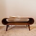 Low Coffee Table Mid Century Danish • Scandi Coffee Table Round Wood ...