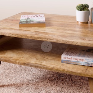 Coffee Table Low • Coffee Table With Shelf • Small Coffee Table ...
