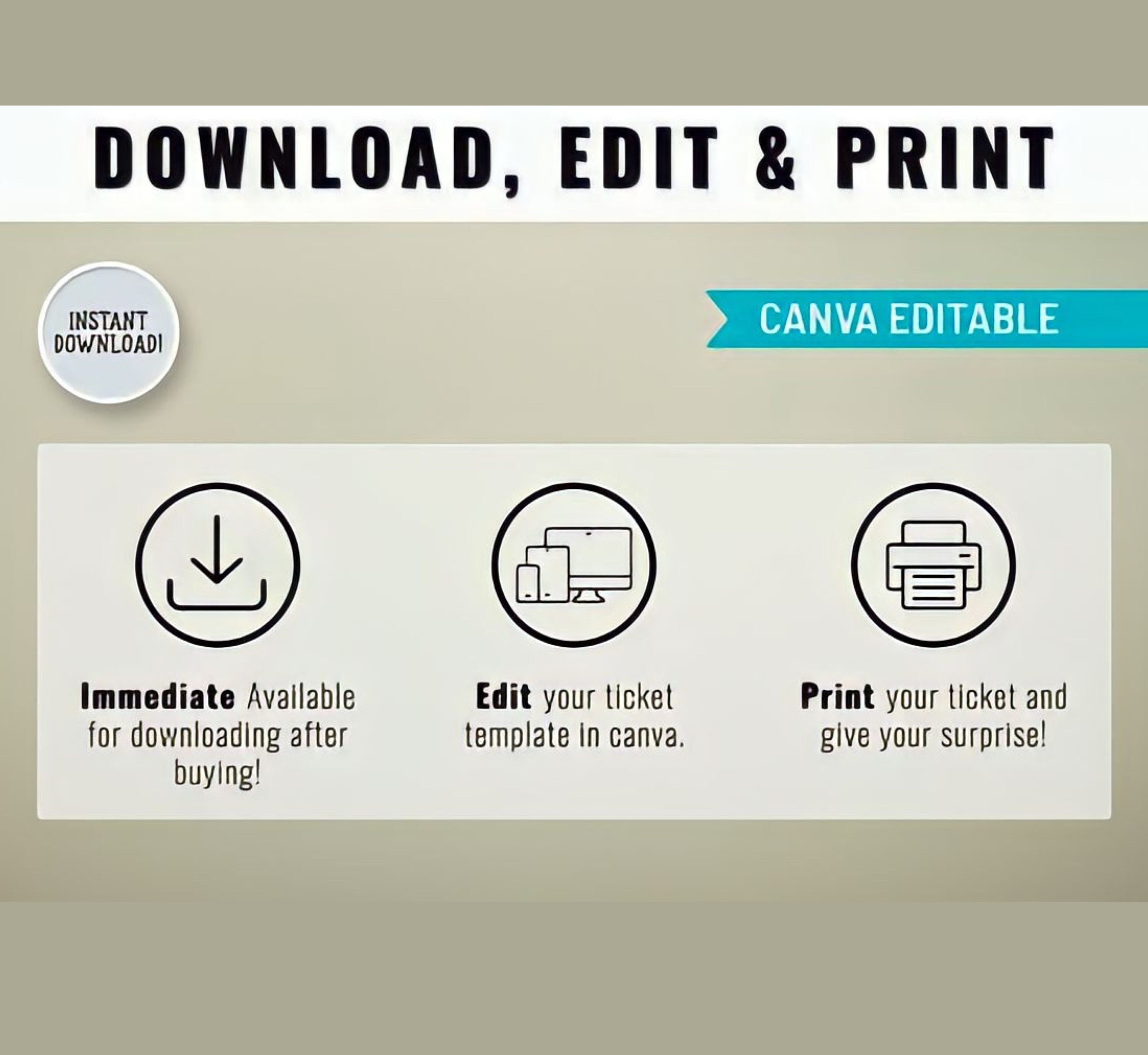 Printable Hamilton Broadway Surprise Ticket, Hamilton the Musical ...