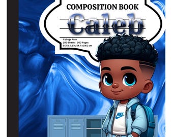 Personalized Composition Notebook, Custom Name Notebook, Custom ...