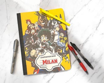 Personalized Composition Notebook, Custom Name Notebook, Custom ...