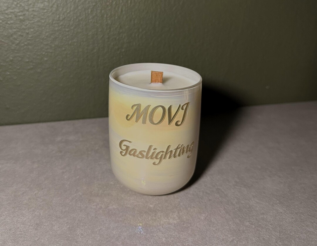 Black Vanilla Tobacco Leaf Candle: Luster Glass, Handmade Cocosoy Wax ...