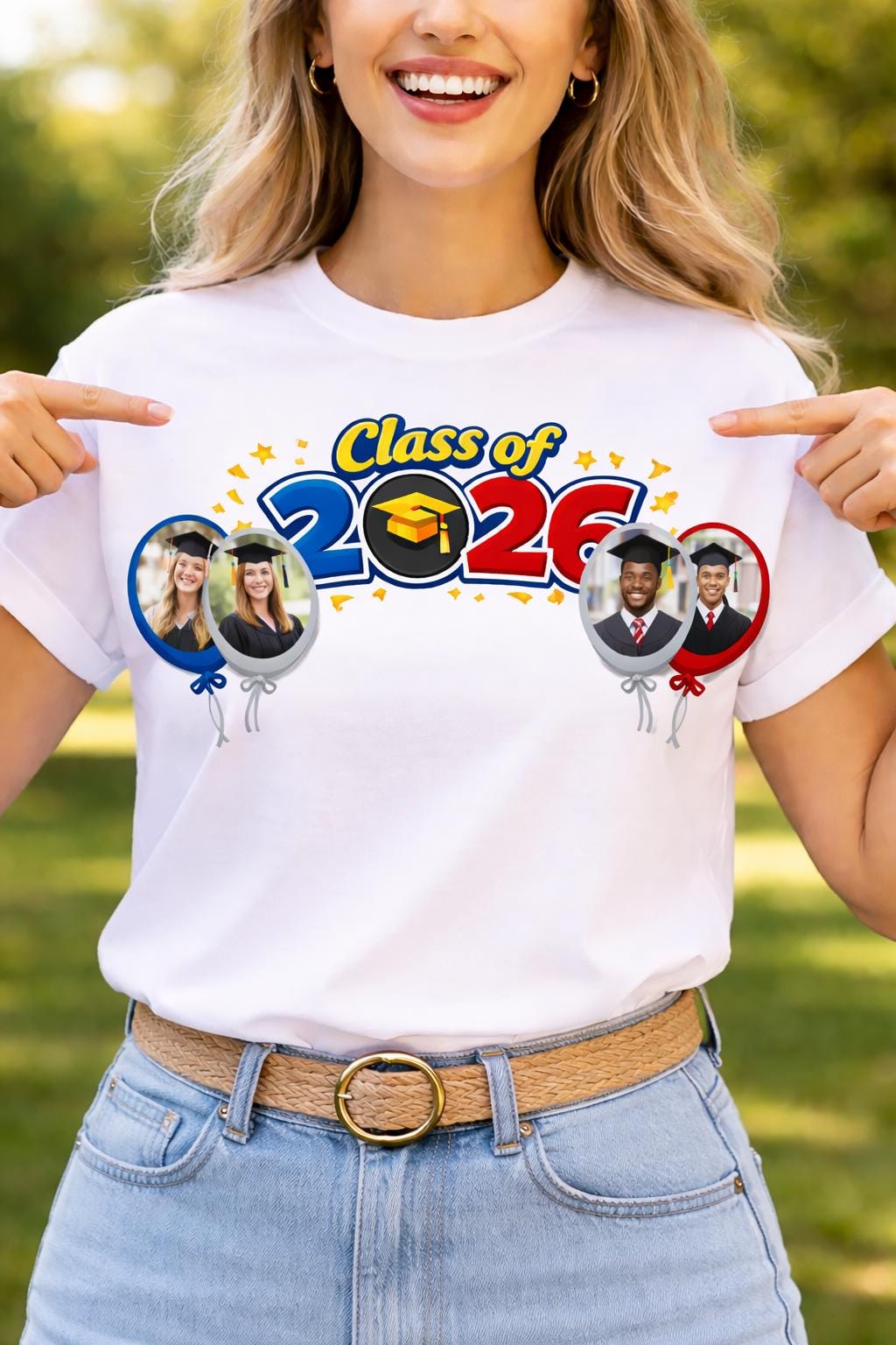 Class of 2026 Graduation PNG Design | Photo Balloons (canva Editable ...