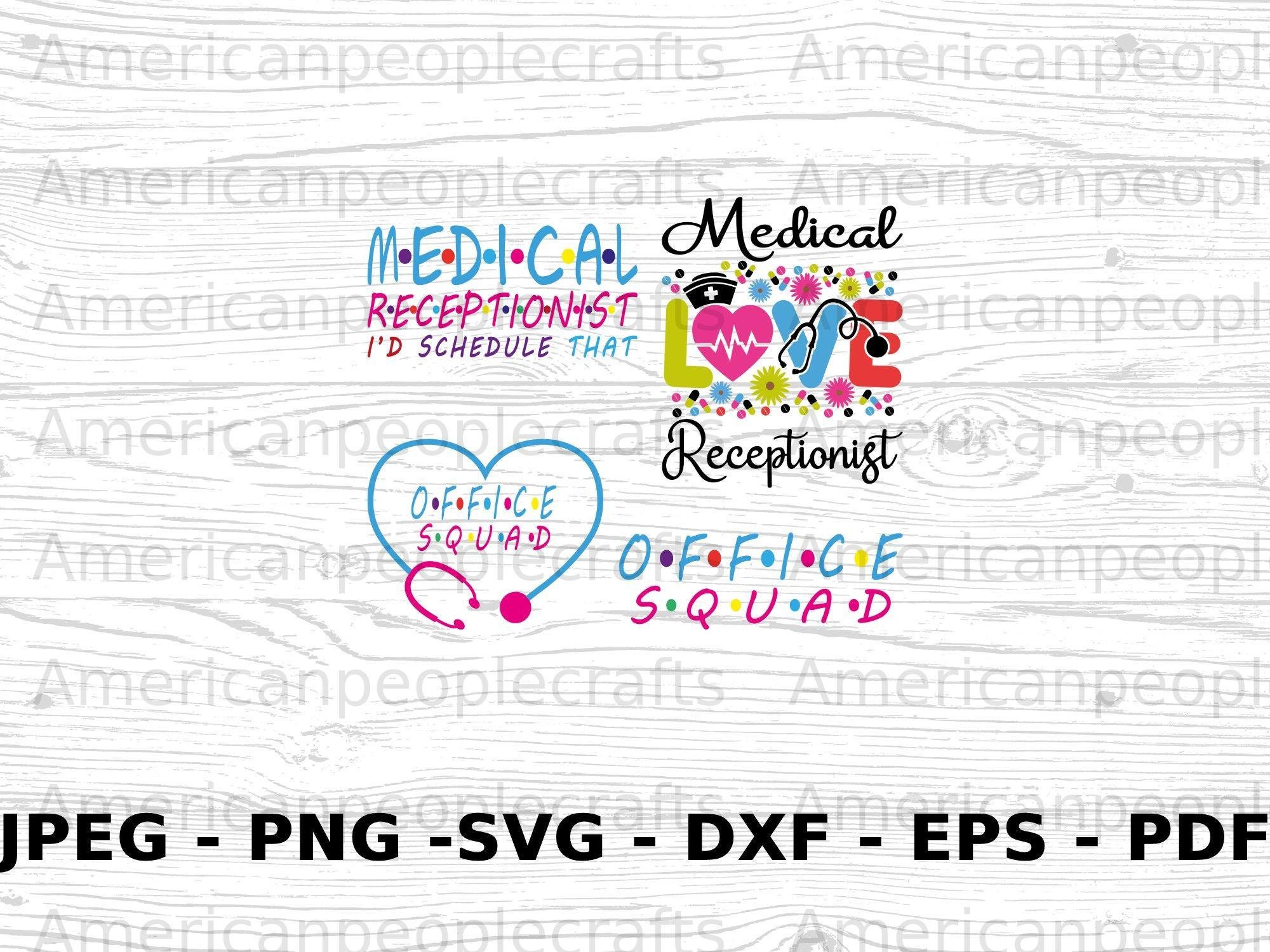 Healthcare Medical Receptionist Sublimation Receptionist Quote PNG ...