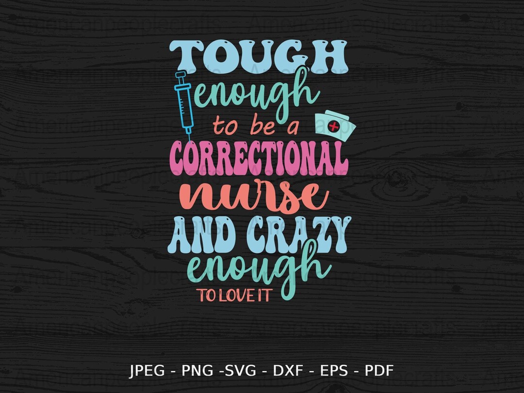 Correctional Nurse SVG Prison Nurse Svg, Png Instant Digital Download ...