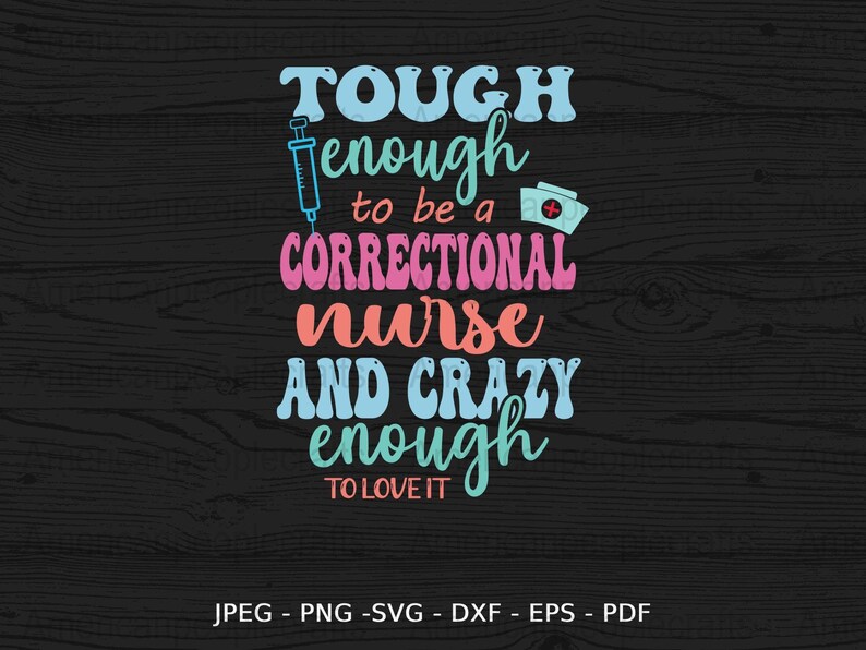 Correctional Nurse SVG Prison Nurse Svg, Png Instant Digital Download ...