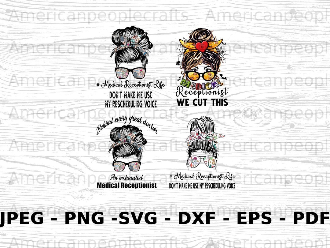 Healthcare Medical Receptionist Sublimation Receptionist Quote PNG ...