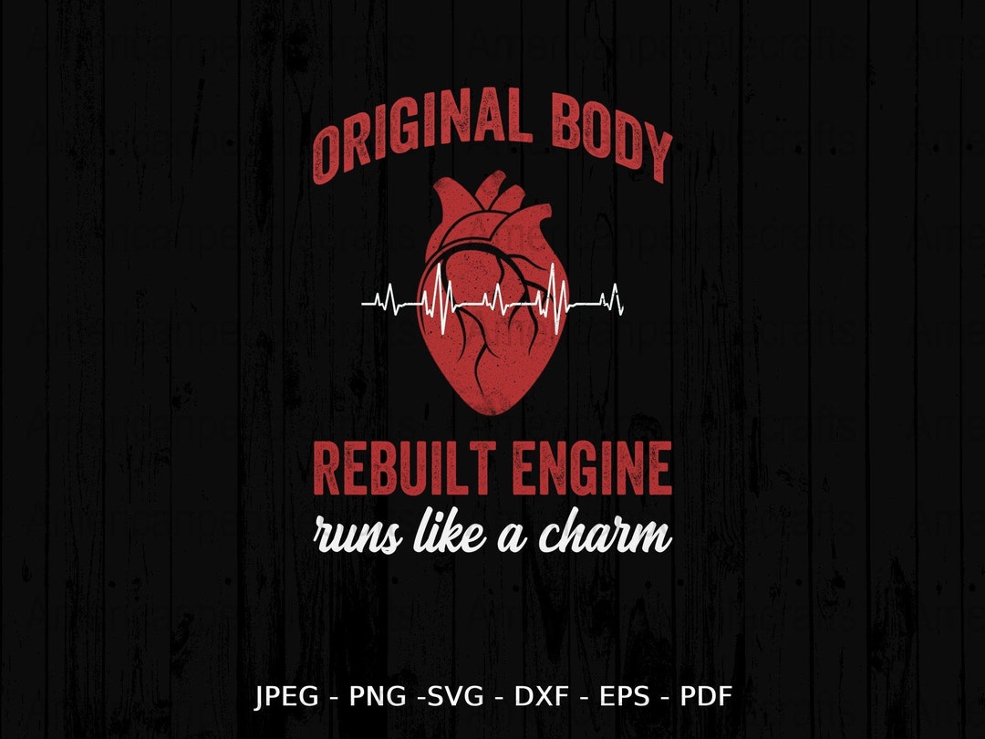 Open Heart Surgery SVG Heart Transplant Post Surgery Digital Download ...