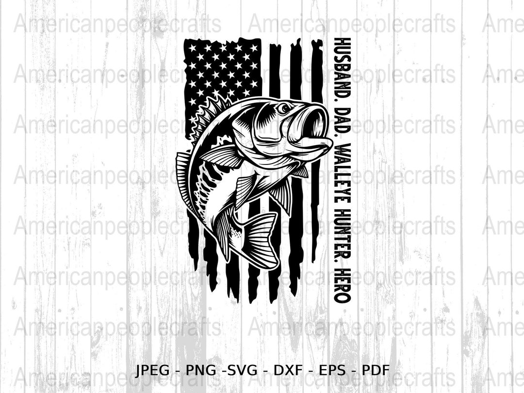 Walleye Fishing Svg Png Digital Download , Personalized Gifts for Dad ...