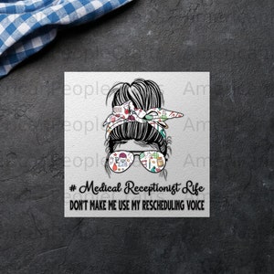 Healthcare Medical Receptionist Sublimation Receptionist Quote PNG ...