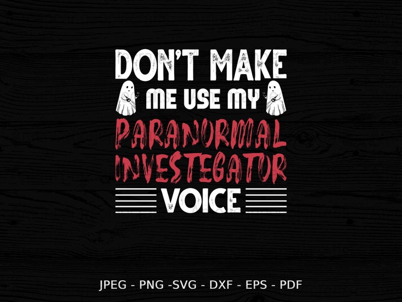 Paranormal Researcher Ghost Hunting SVG - Etsy
