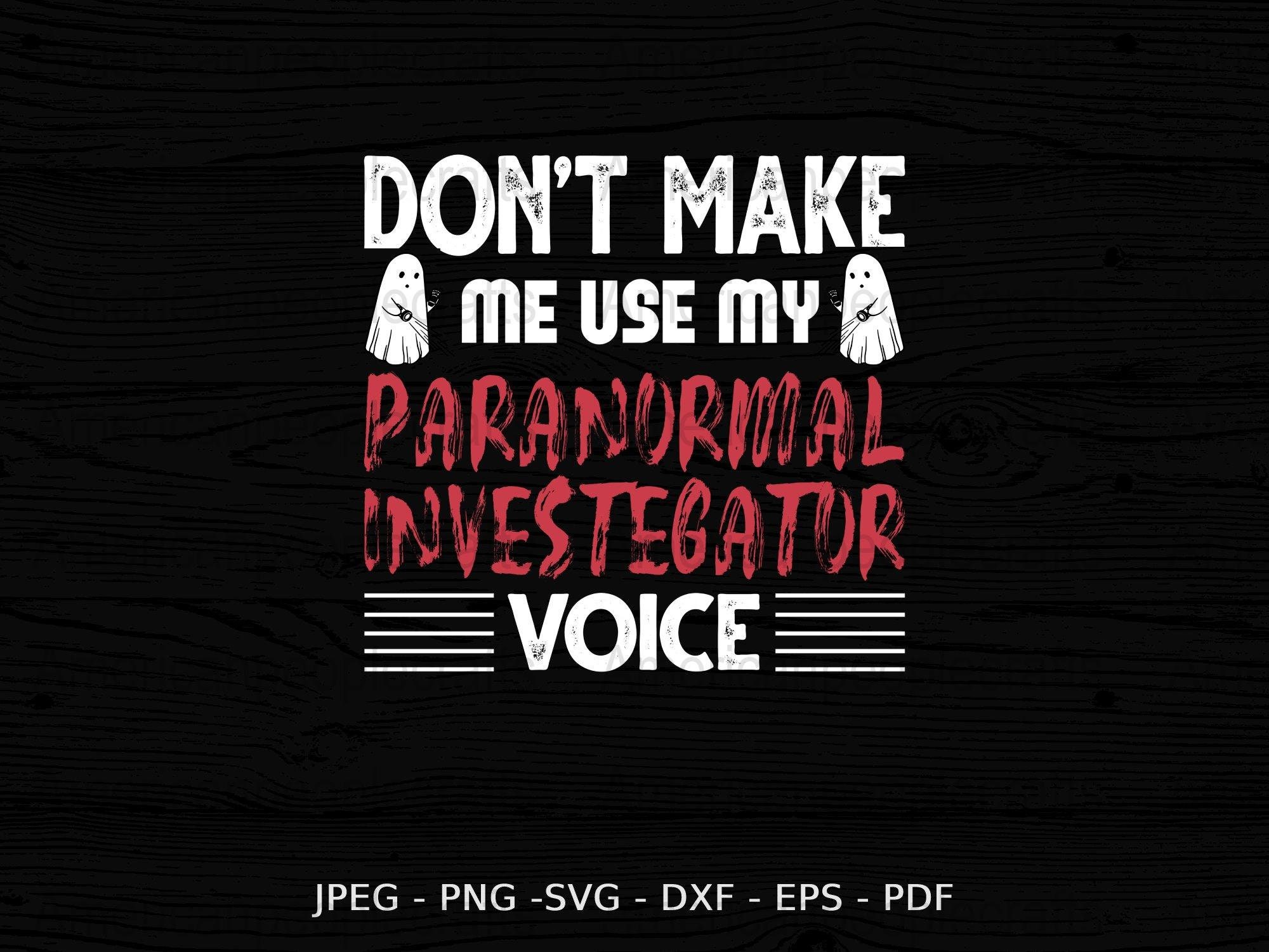 Paranormal Researcher Ghost Hunting SVG - Etsy