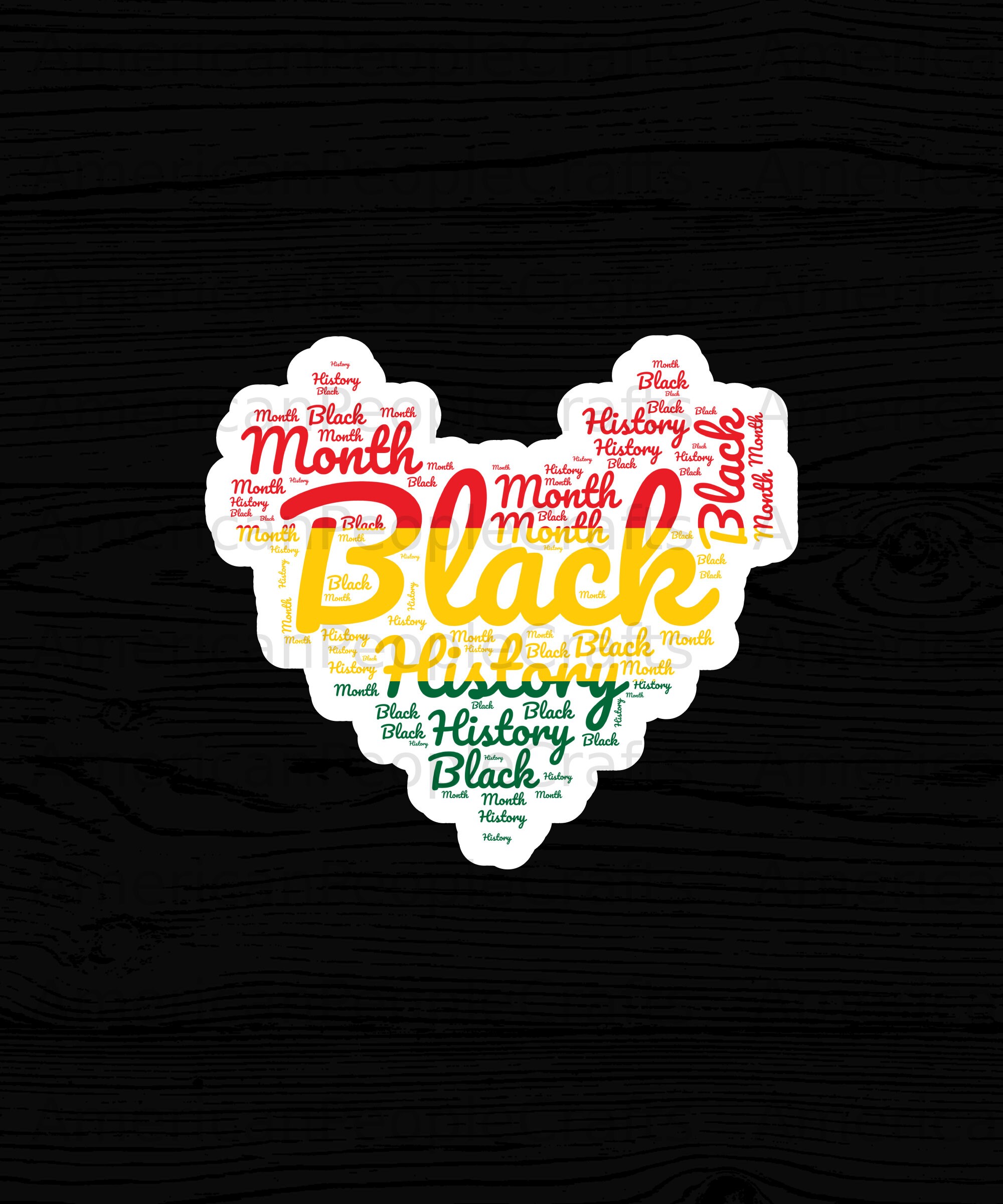 Black History Month Heart SVG PNG - Etsy