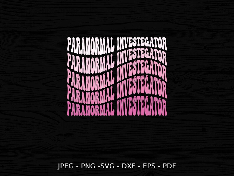 Paranormal Researcher Ghost Hunting SVG - Etsy
