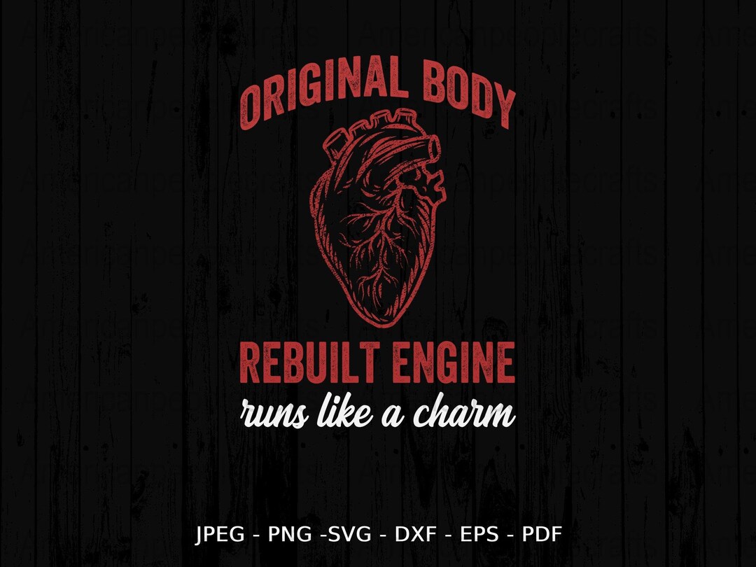 Open Heart Surgery SVG Heart Transplant Post Surgery Digital Download ...