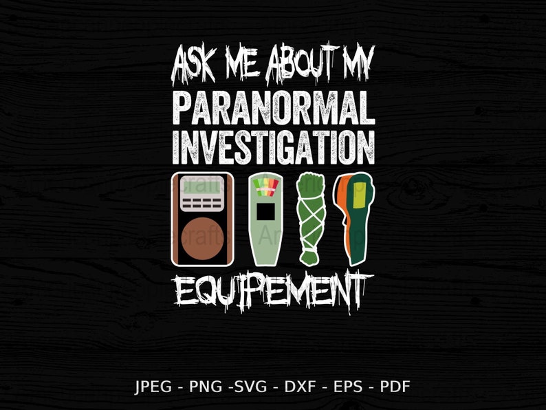 Paranormal Researcher Ghost Hunting SVG - Etsy