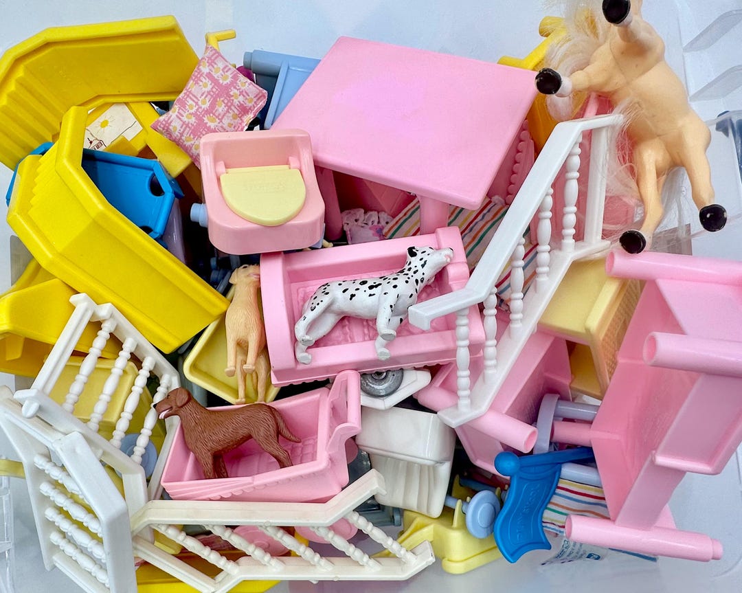 Vintage 1990s Playskool Doll House Furniture/accessories #2 - Etsy