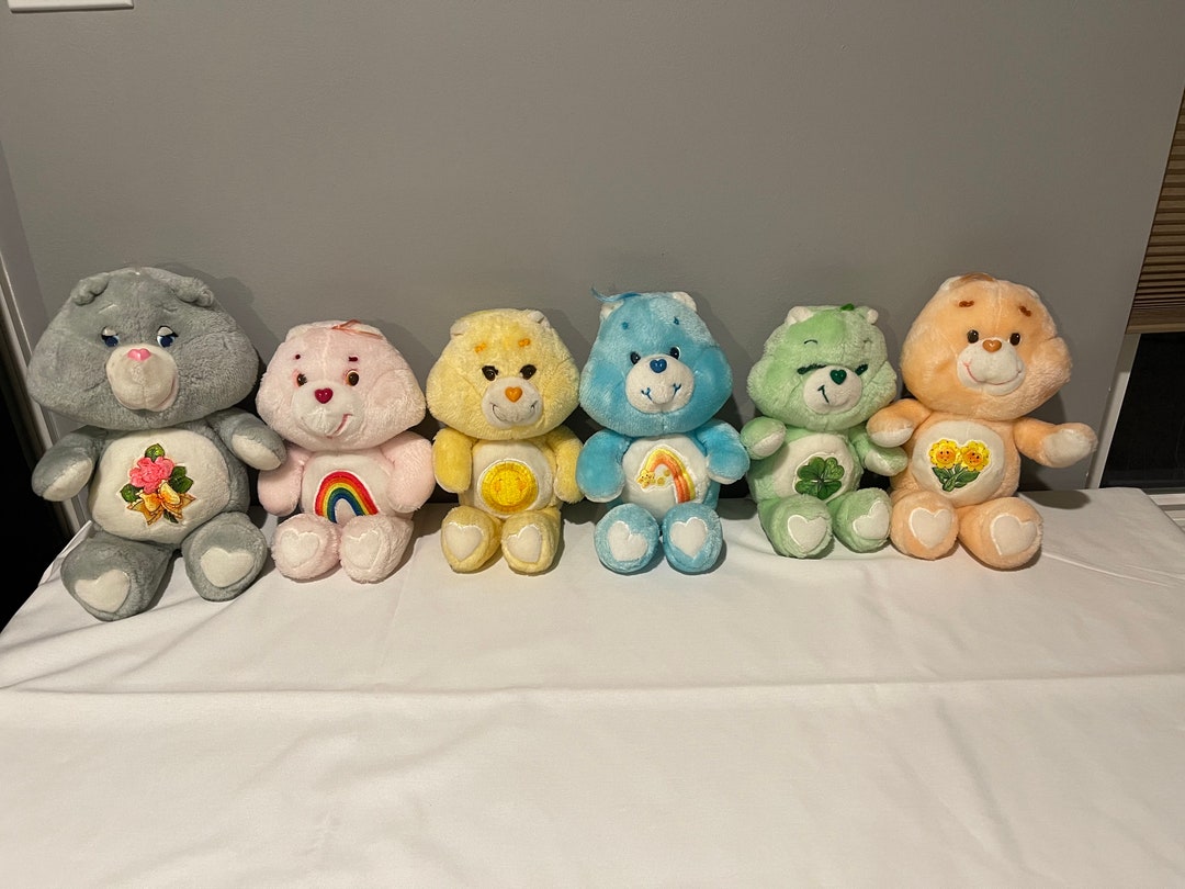 1983 13 Inch Vintage Plush Care Bears Lot of 6 - Etsy