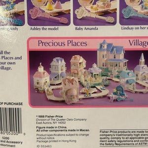 1988 Vintage Fisher-price Precious Places Complete New in Package “dad ...