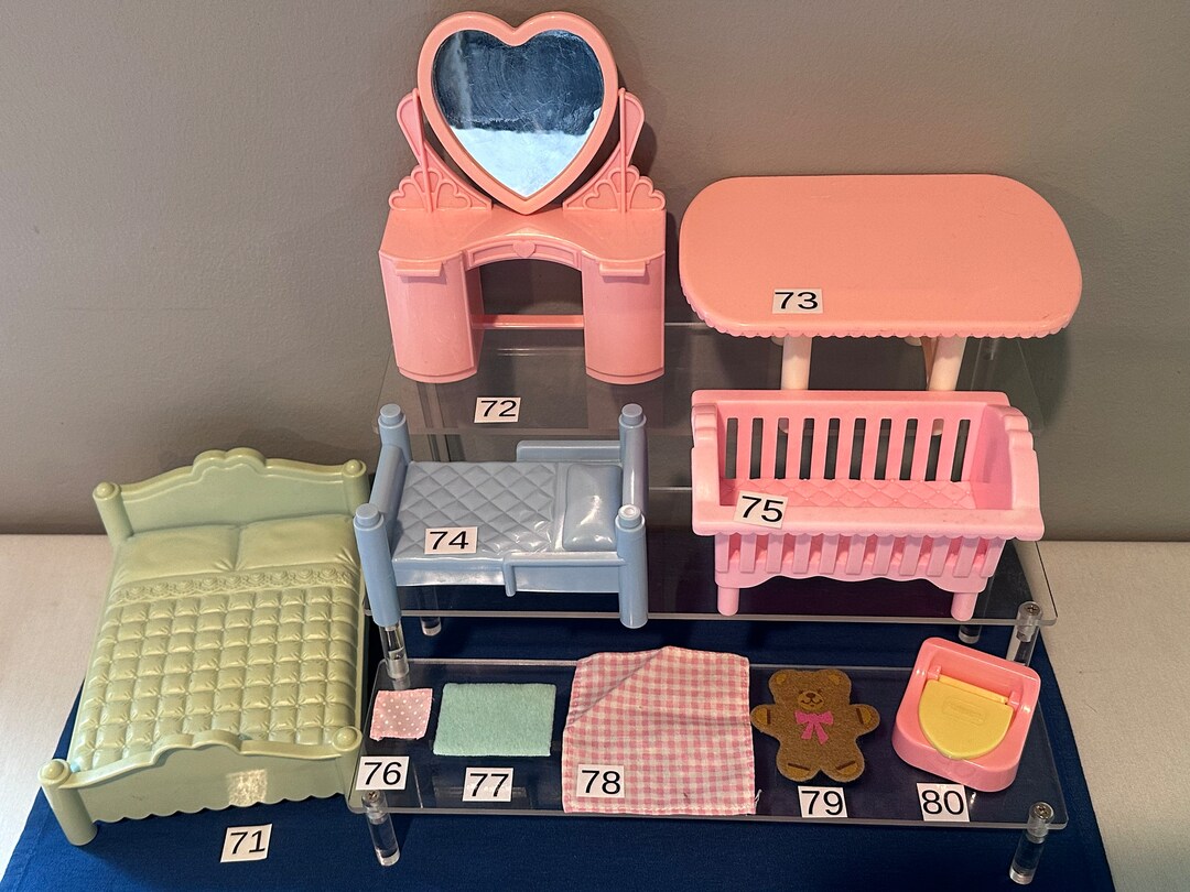 Vintage 1990s Playskool Doll House Furniture/accessories #2 - Etsy