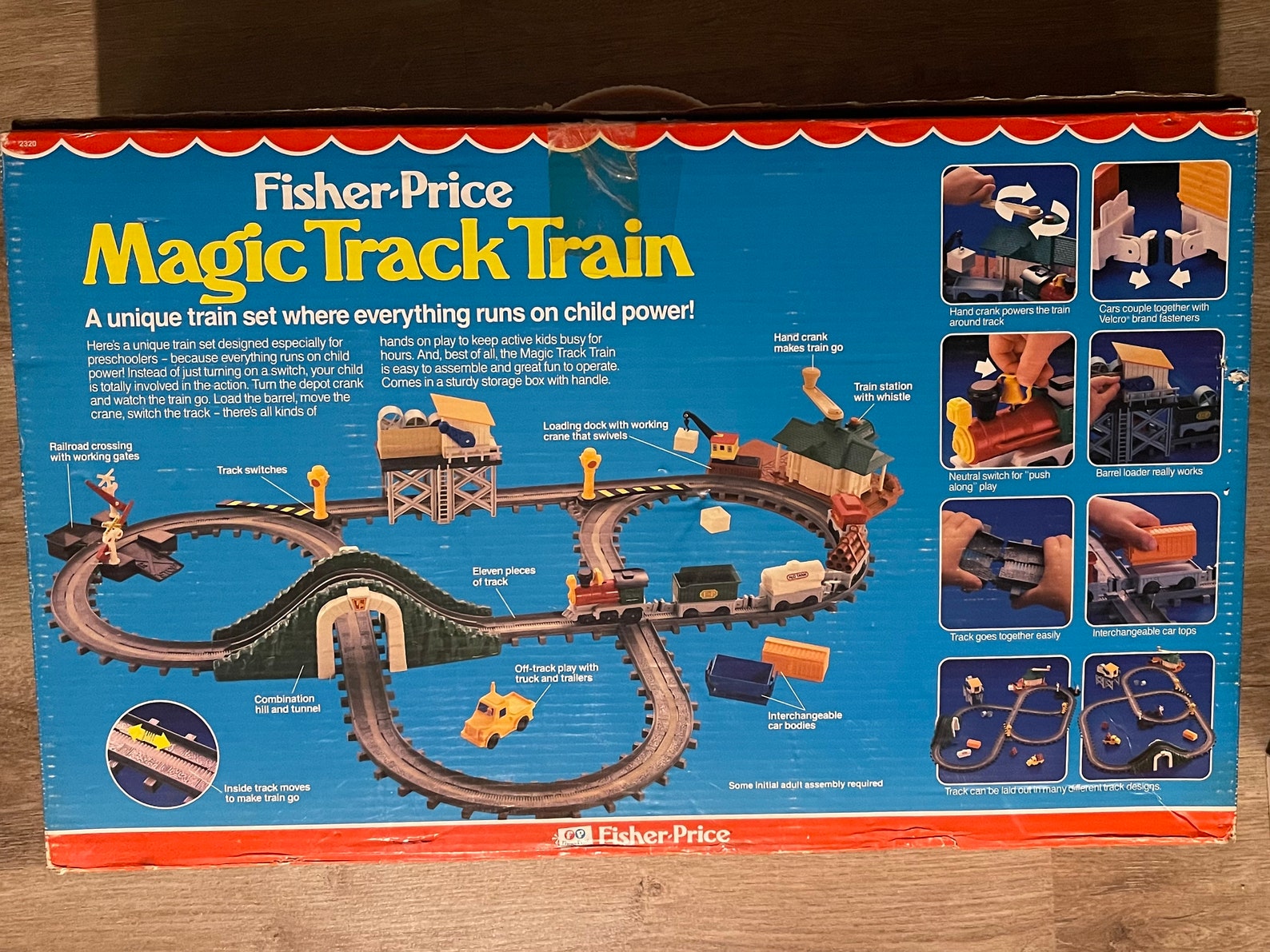 Vintage 1988 Fisher Price Magic Track Train Set With Original - Etsy