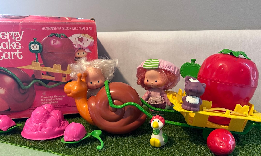 1980s Strawberry Shortcake Snail Cart Escargot Complete With Box No ...